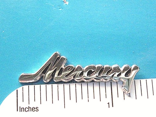 MERCURY script - hat pin , lapel pin , tie tac , hatpin GIFT BOXED EG ...