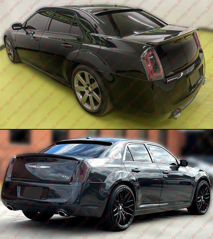 FOR 2011-23 CHRYSLER 300 300S SRT8 V2 STYLE MATTE BLACK REAR WINDOW ...
