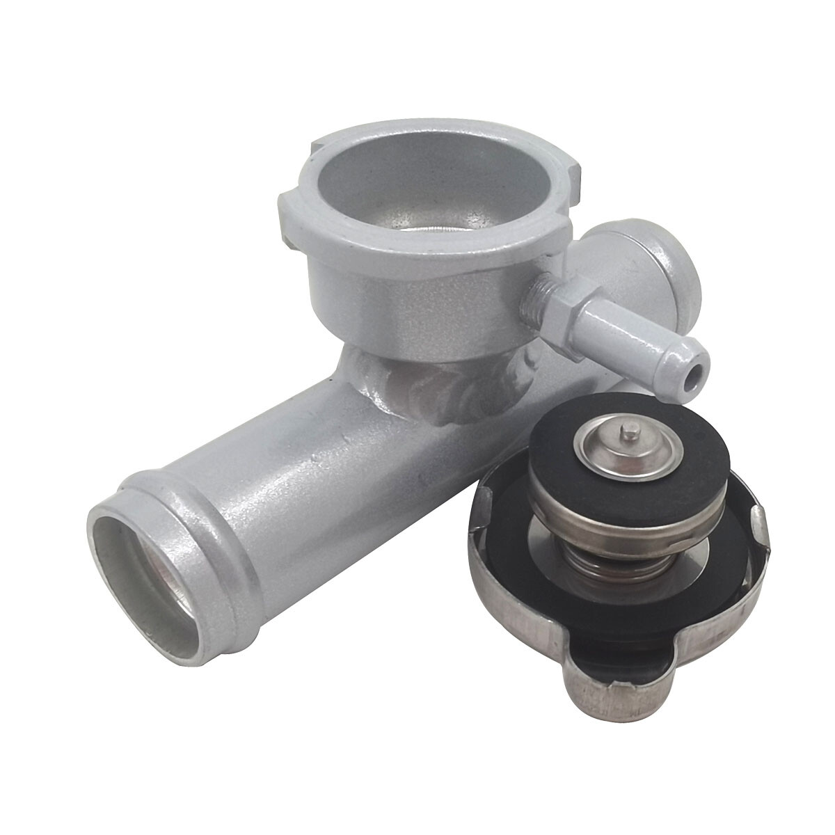 1 in Hose Aluminum In-Line Radiator Filler Neck Hose With Cap 90 ...
