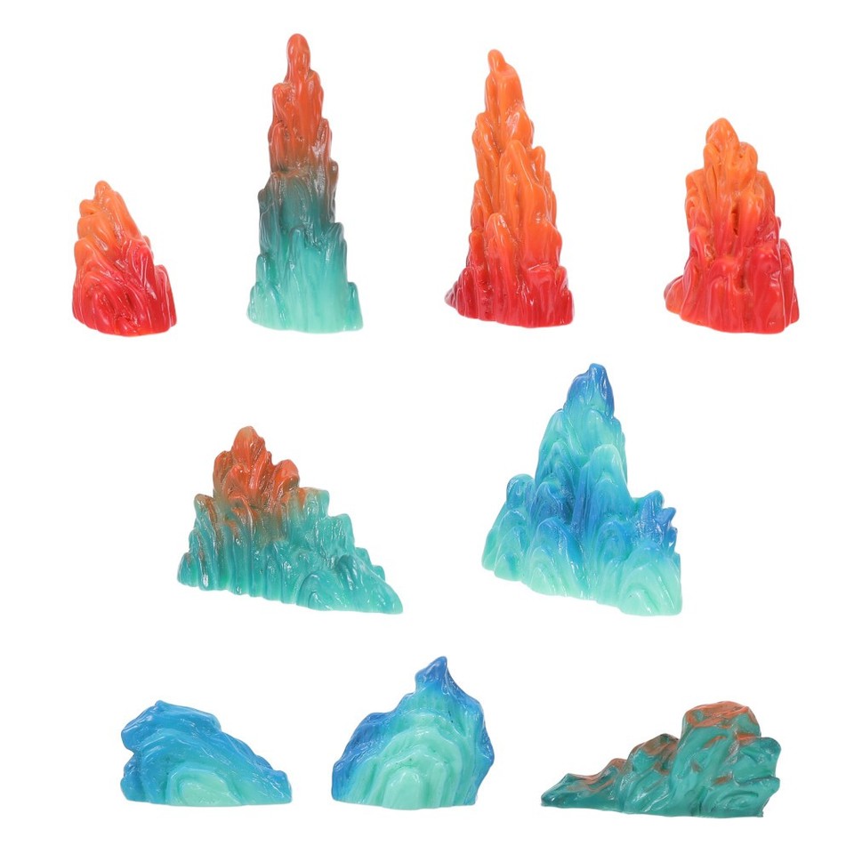 9 Pcs Micro Landscape Simulation Rockery Artificial Fake Small Rocks ...