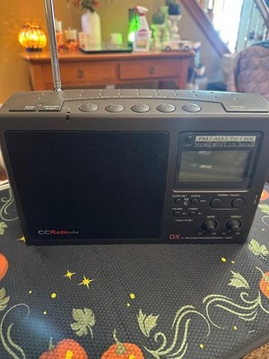 CC Radio Plus DX Portable AM/FM Weather Alerts radio Portable Black ...