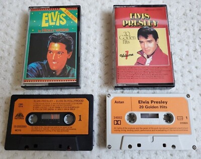 VTG Lot of 2 Elvis Presley cassette tapes -- 20 Golden Hits, Elvis in ...