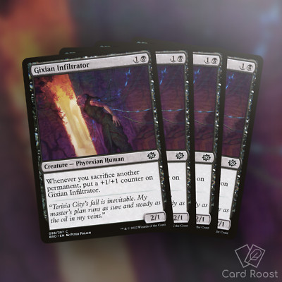 MTG Magic x4 Gixian Infiltrator 098/287 The Brothers' War BRO Playset ...