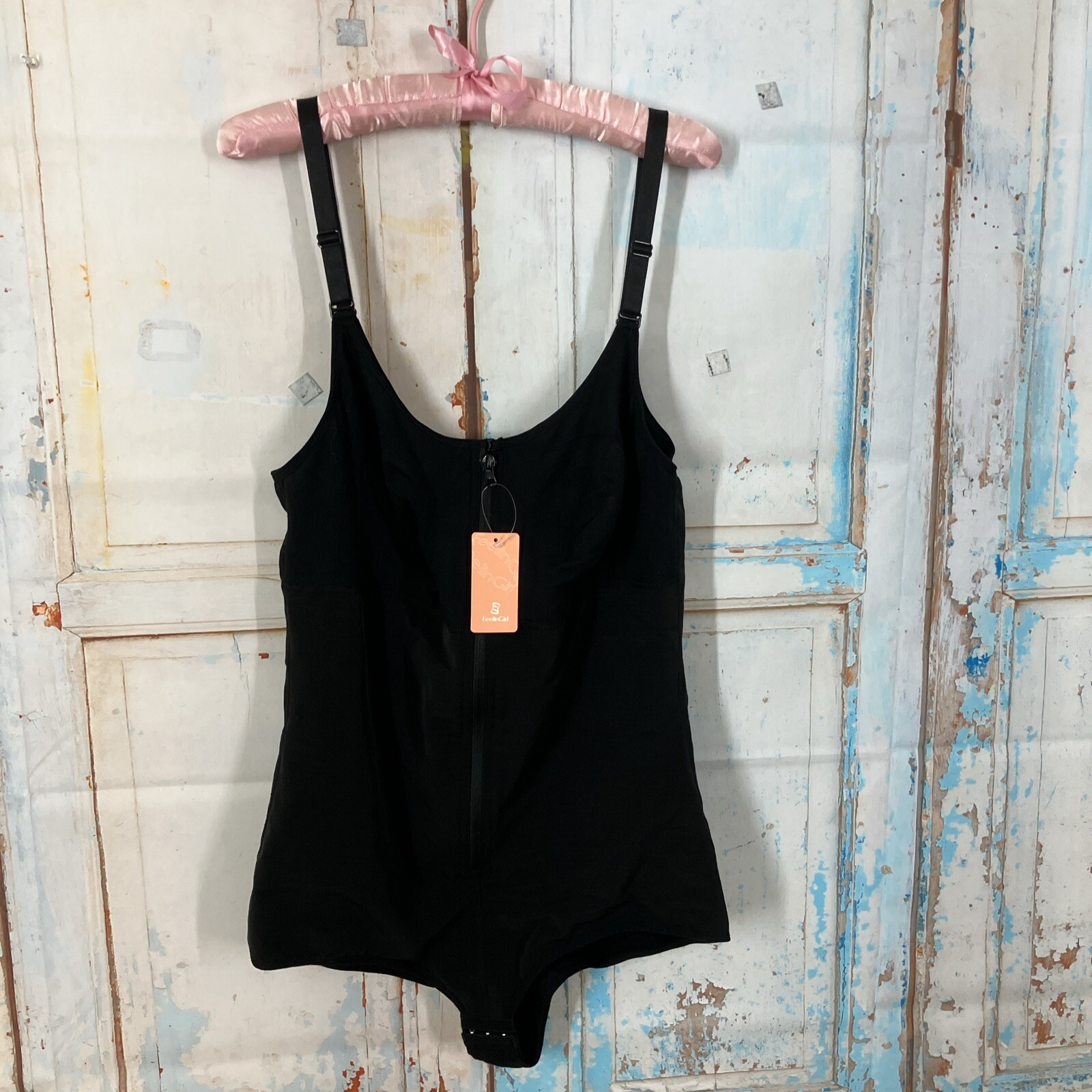 FeelinGirl Women's Size 4XL Black Tummy Control Shapewear Full Zip ...