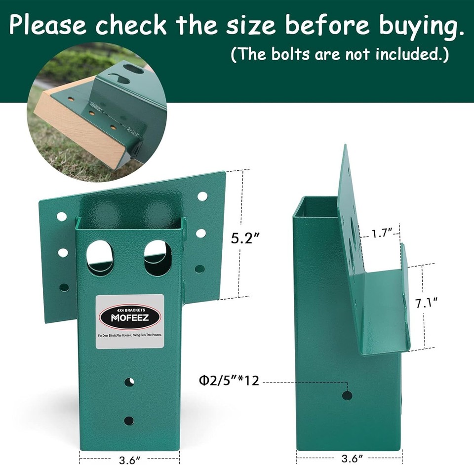 Angle Bracket Outdoor Compound Elevator Bracket for Deer Stand Hunting ...