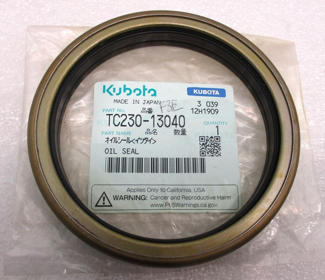 Genuine Kubota Oil Seal TC230-13040 for sale online | eBay