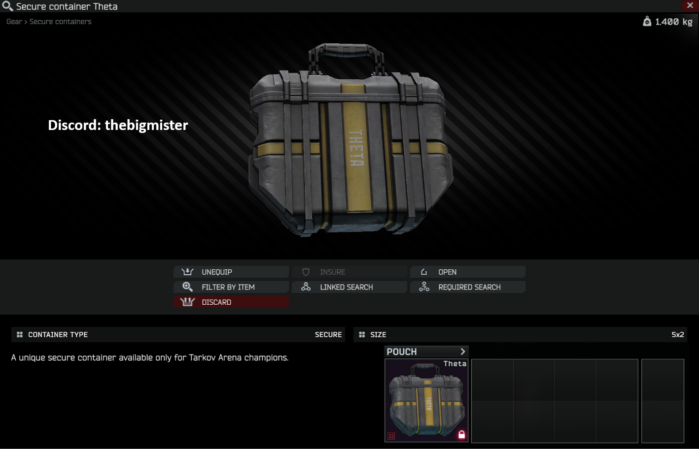Escape from Tarkov - Theta Secure Container PvP / PvE / Arena 1.0 EFT ...