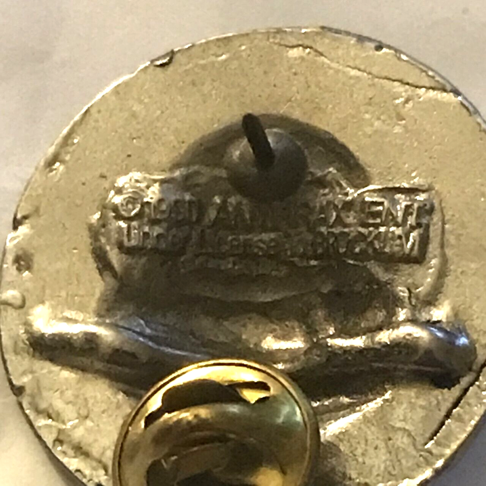 Anthrax NOT! Man 1990 Die Cast Pin Brockum Red Eyes Version | eBay