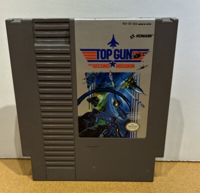 Nintendo NES Top Gun 1987Tested And Works Awesome Classic Retro Game ...