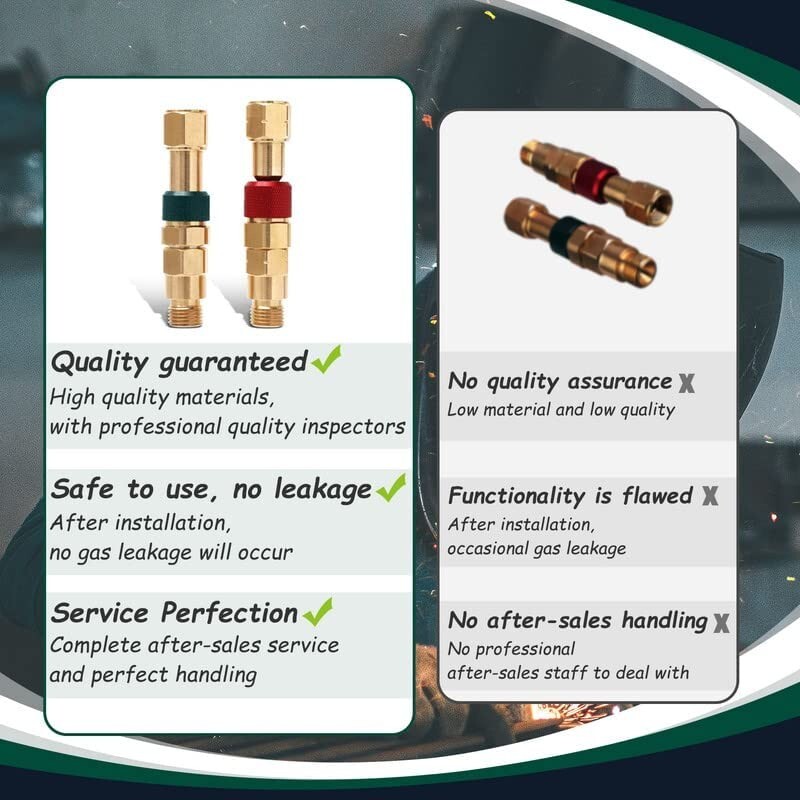 UPGRADED Western Torch to Hose Quick Connect/Connector Disconnect Set ...