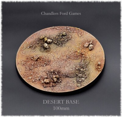 100mm Desert Bases Warhammer 40k AOS Kill Team Resin Unpainted | eBay UK