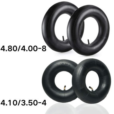 2X Inner Tubes 4.10/3.50-4 4.80/4.00-8 Heavy Duty Tyre Bent/Straight ...