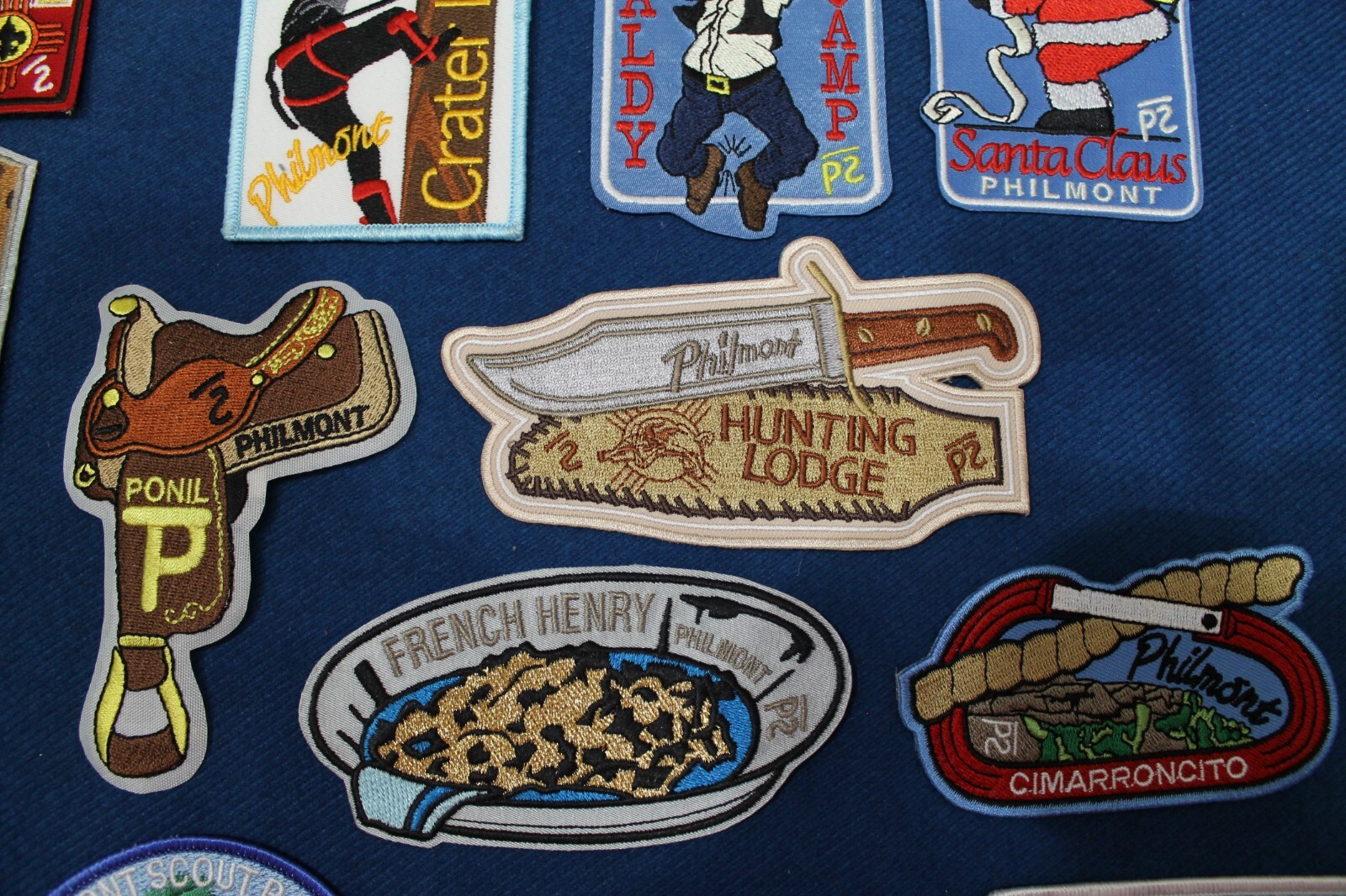 (13 Set) PHILMONT SCOUT RANCH PATCHES BSA (Y8) crater badly henry ponil ...