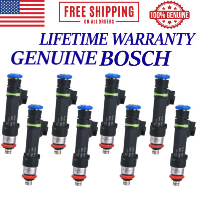 8/Units OEM BOSCH Fuel Injectors For 2004-2009 Ford E-350 Super Duty 5 ...