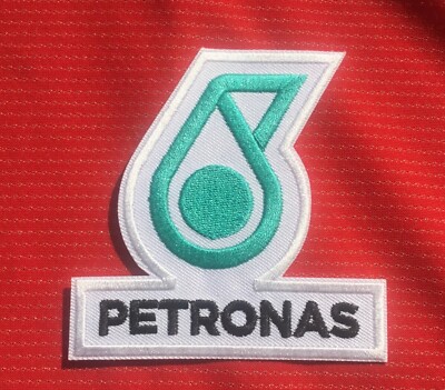 PETRONAS RACING OILS LOGO OIL F1 GAS GASOLINE MOTOR CAR BADGE IRON SEW ...