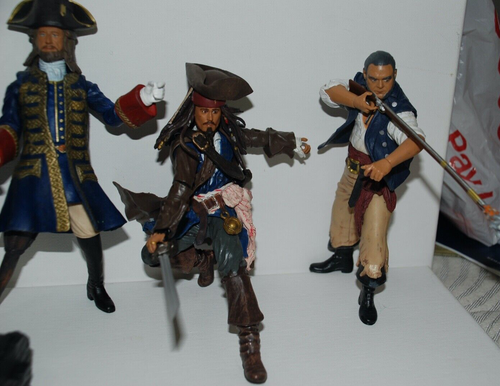 DISNEY PIRATES OF THE CARIBBEAN ACTION FIGURE LOT JACK, BARBOSA ...