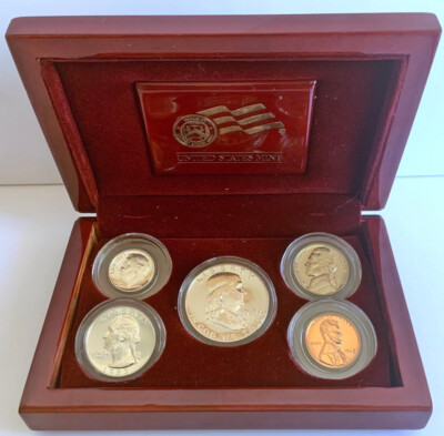 1959 PROOF SET IN OFFICIAL U.S. MINT DISPLAY SILVER UNCIRCULATED ...