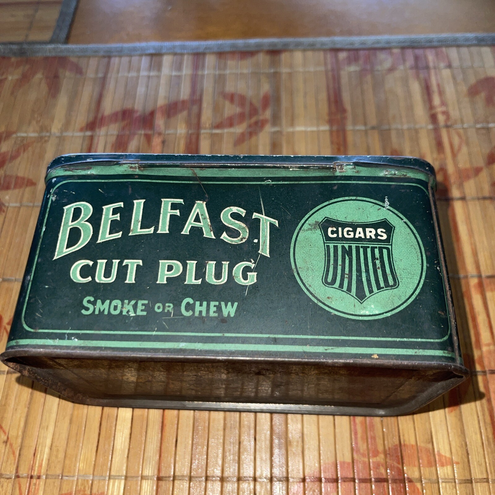 Vintage Antique Belfast Cut Plug Cigars Smoke or Chew Tobacco Tin !! | eBay