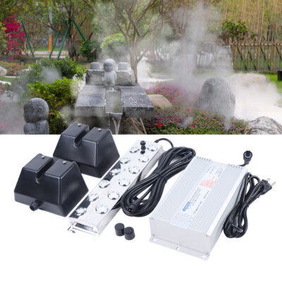 12-Head 110V Ultrasonic Mist Maker Kit Pond Fogger Mister Machine w/2 ...