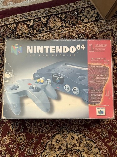 BOX ONLY NINTENDO 64 N64 CONSOLE Empty Box Pre Owned w clear case ...