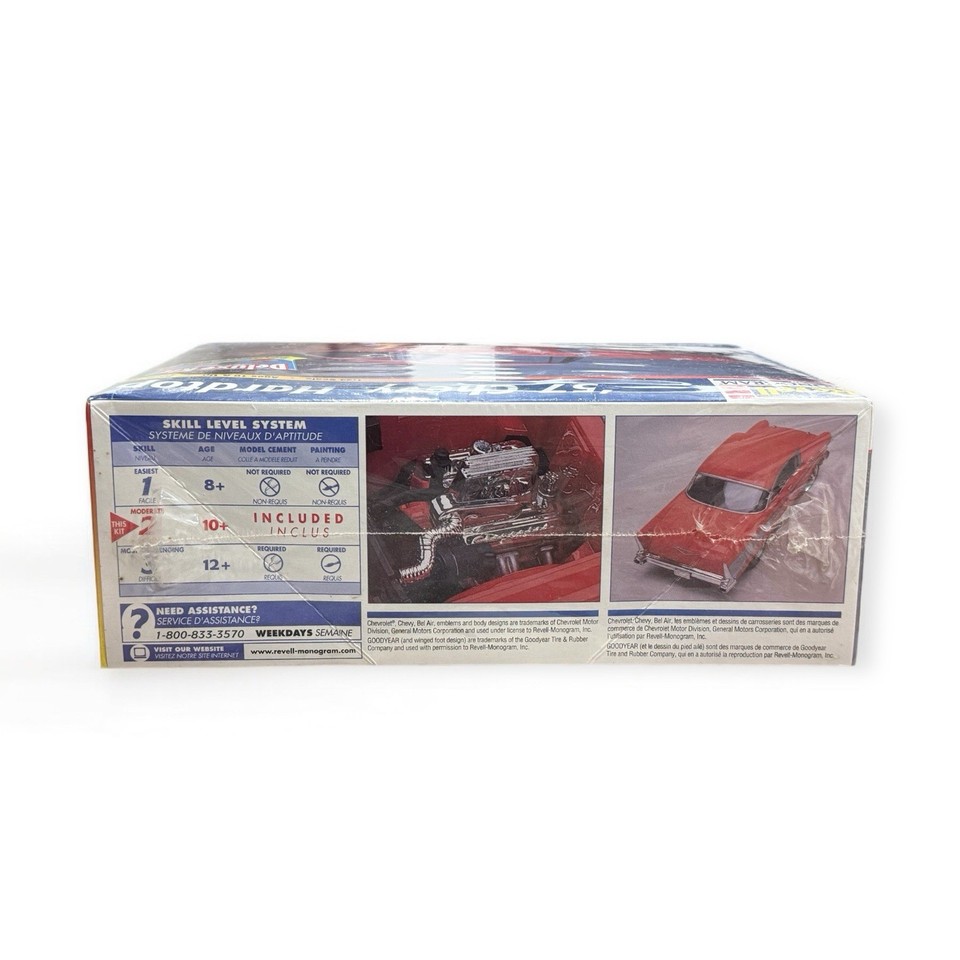 Vintage Revell Monogram '57 Chevy Hardtop Model Kit 1:24 Scale 1997 ...