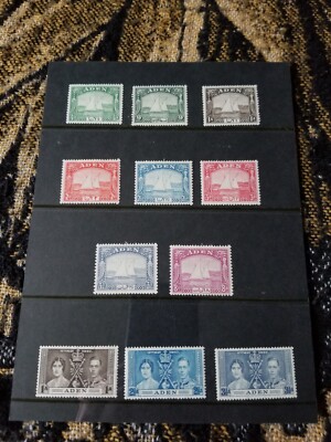 Aden Stamp Collection - British Colonies - Mint Hinged - 11 Stamps ...