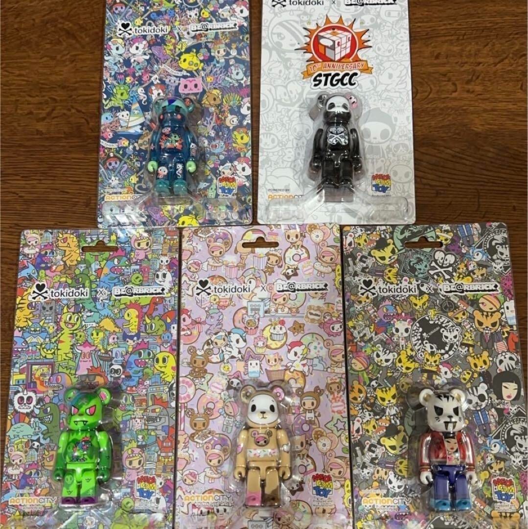 BE@RBRICK 100% Tokidoki Singapore Limite Set of 5 Types BE@RBRICK 100% Tokidoki Singapore Limite Set of 5 Types