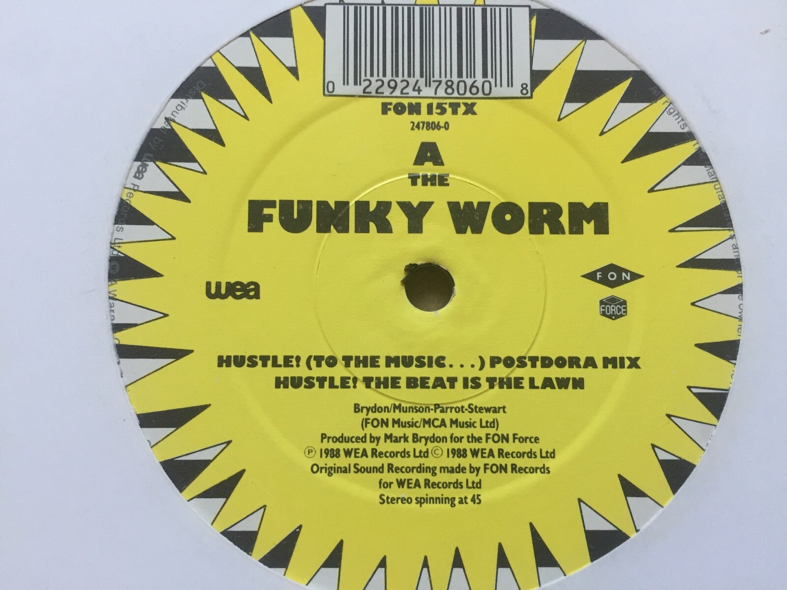 1438 THE FUNKY WORM HUSTLE! (TO THE MUSIC) 12" SINGLE FON RECORDS | eBay UK