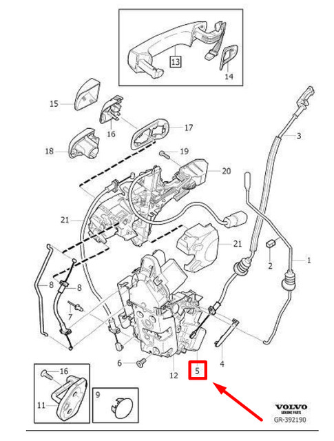 Volvo OEM 06-13 C70 Door-lock Actuator Motor 31416678 for sale online ...