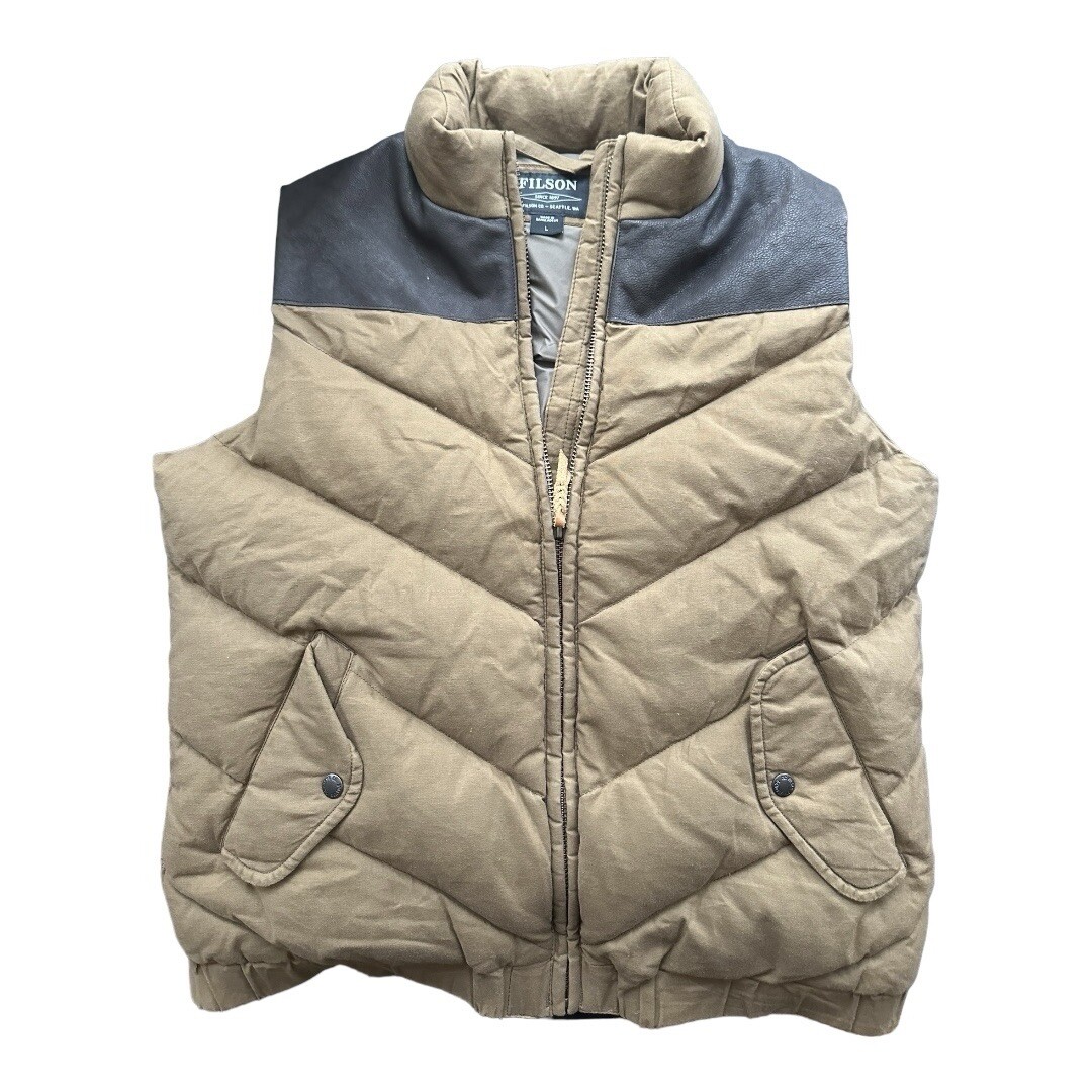 Women’s Filson Down Vest - Antique Bronze Color - Siz… - Gem