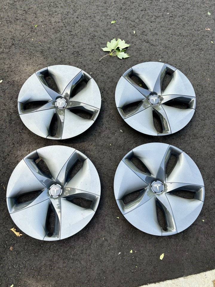 Tesla Model 3 18" Aero Hubcap Wheel Cover QTY 4- OEM 2017-2020 1044231 ...