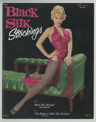 Black Silk Stockings 1960 Elmer Batters Cover 48pg Nylon Heels Long ...