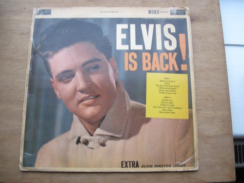 ELVIS PRESLEY: Elvis Is Back LP RCA RD 27171 Mono RD-27171 1960 1st ...