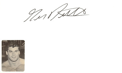 Gerard Deute Signed Auto 3x5 Index Card Bodybuilder | eBay