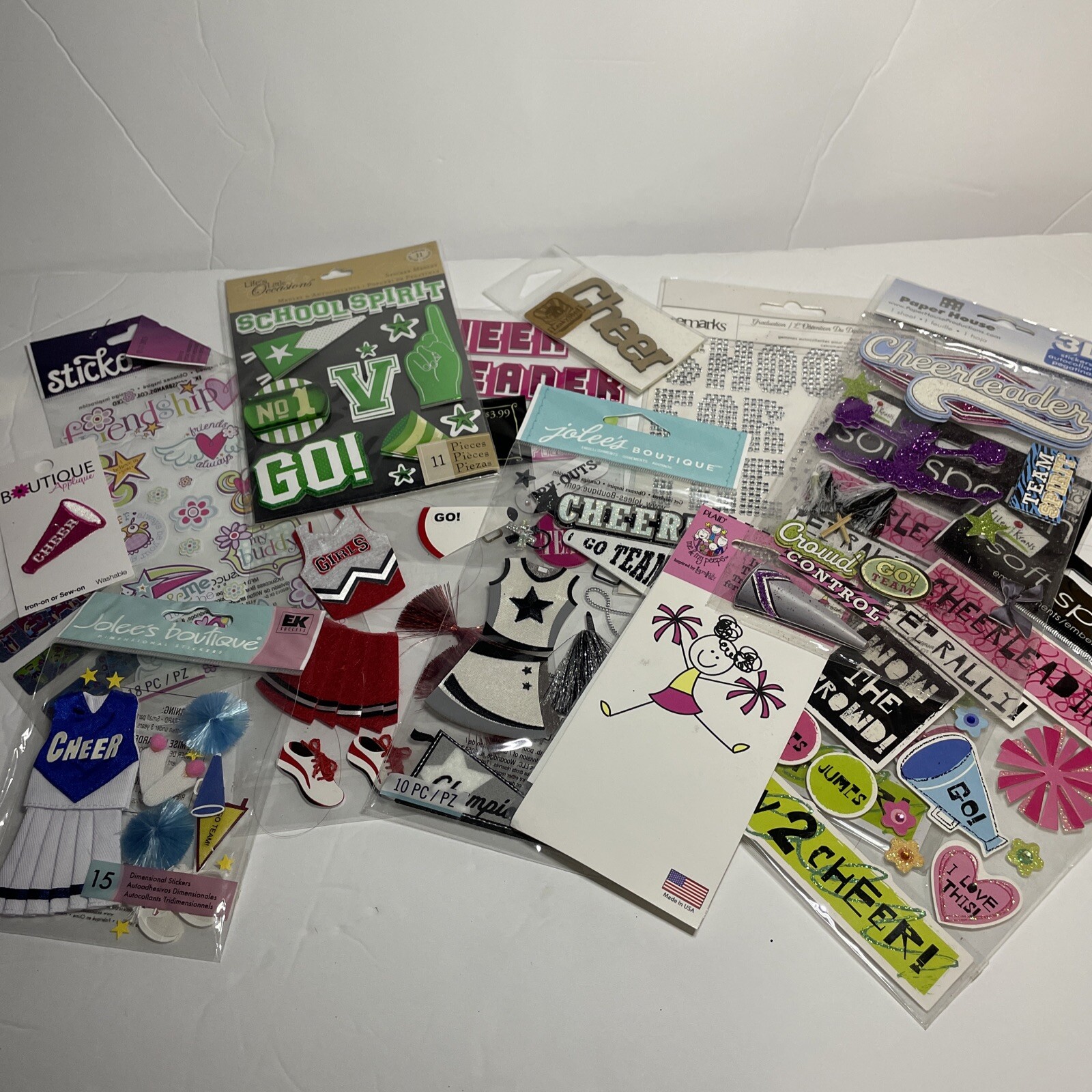 Pep Rally and Cheerleading Stickers Vintage Craft Scrapbook Bundle | eBay