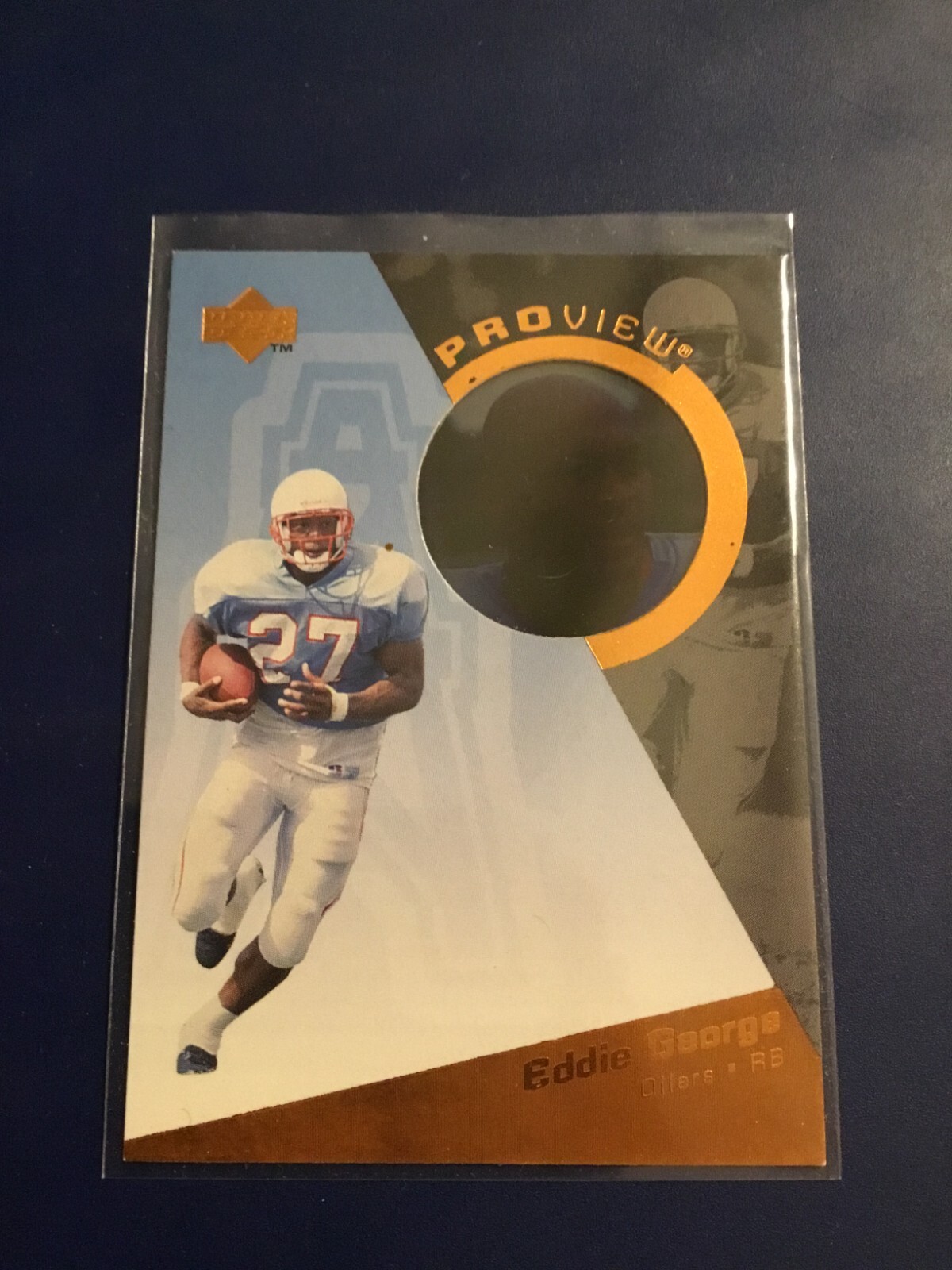 1996 Upper Deck #PV27 EDDIE GEORGE Rookie Pro View Houston Oilers Hot ...