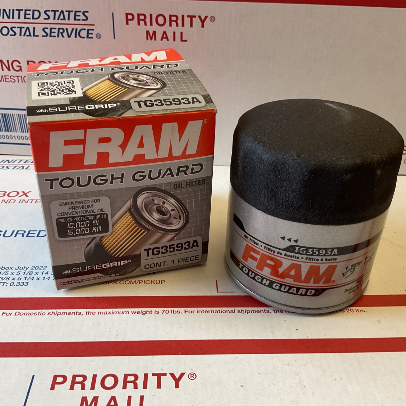 1 FRAM Tough Guard TG3593A Oil Filter SuperGrip | Aftermarket Branded