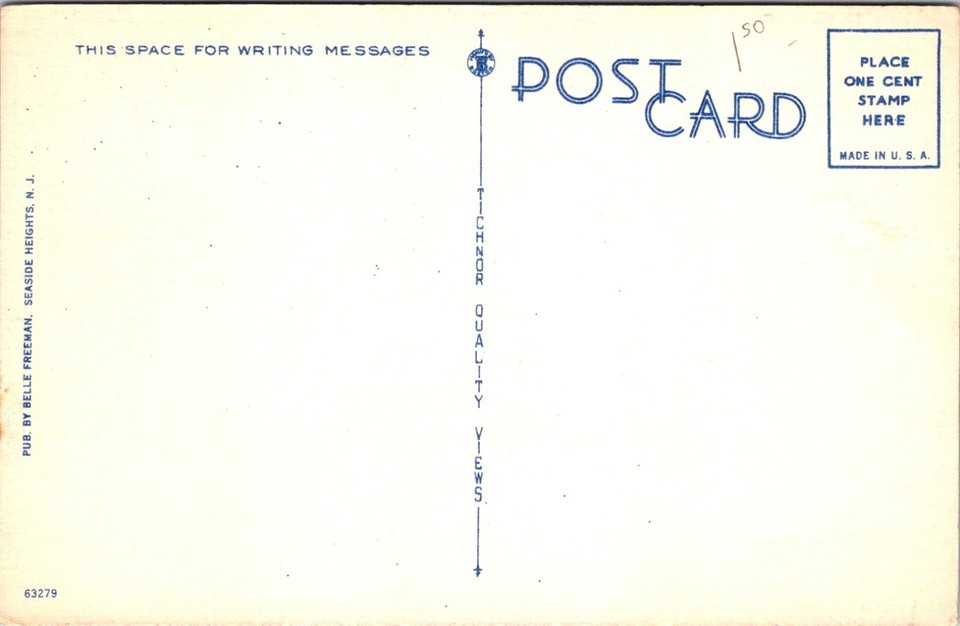 Seaside Heights Barnegat Bay Bridge Aerial New Jersey Postcard G12 | eBay