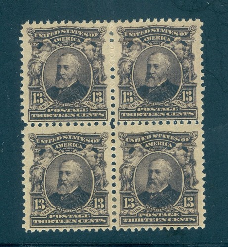 US 308 Harrison, nicely centered Block/4, Mint OG H | eBay