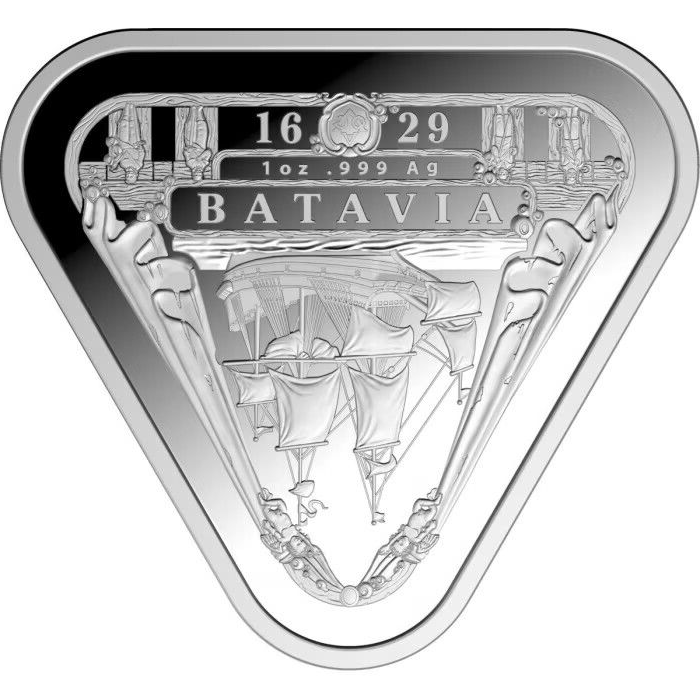 2019 Australia Shipwreck Batavia Triangular 1 oz. 0.999 Silver Coin in ...