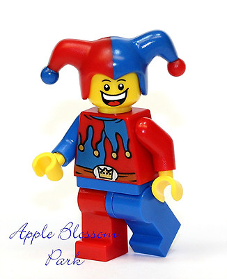 NEW Lego Court JESTER Minifig w/Red & Blue Hat - Castle Kingdoms ...