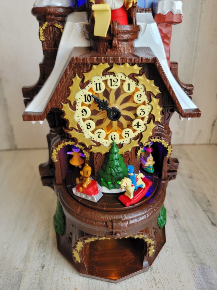 Hallmark Santa's musical Christmas clock Xmas home decor tabletop | eBay
