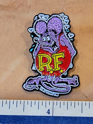 PURPLE & RED RAT FINK NOVELTY HAT PIN LAPEL PIN ED "BIG DADDY" ROTH | eBay