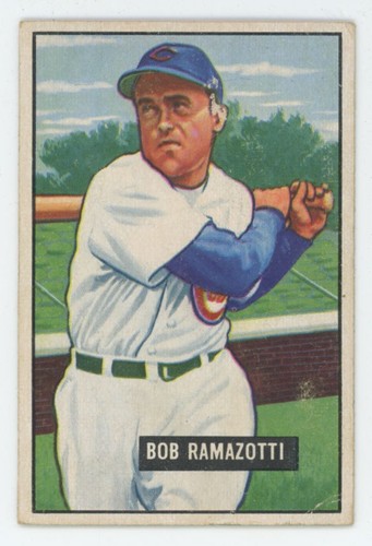 1951 Bowman Bob Ramazzotti Rookie Chicago Cubs #247 | eBay