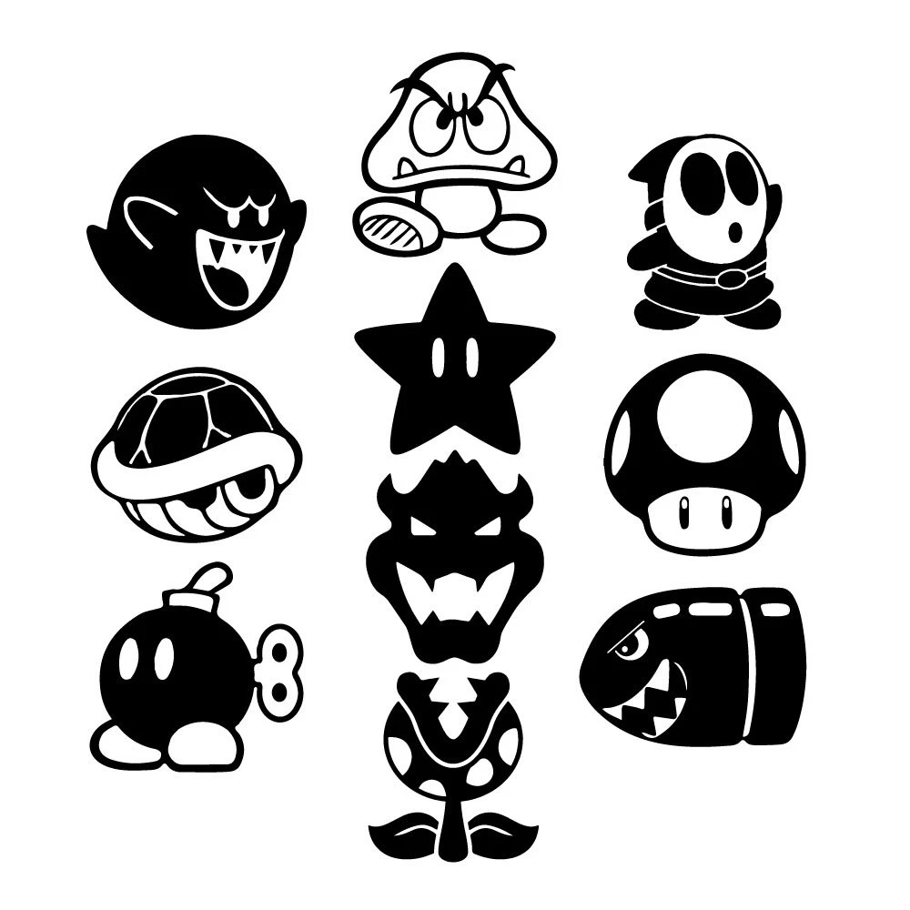Mario Bros Silhouette