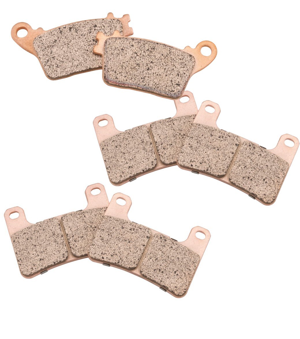 EBC FA379HH Front & FA436HH Rear Brake Pad Set for 2011-2015 Kawasaki ...