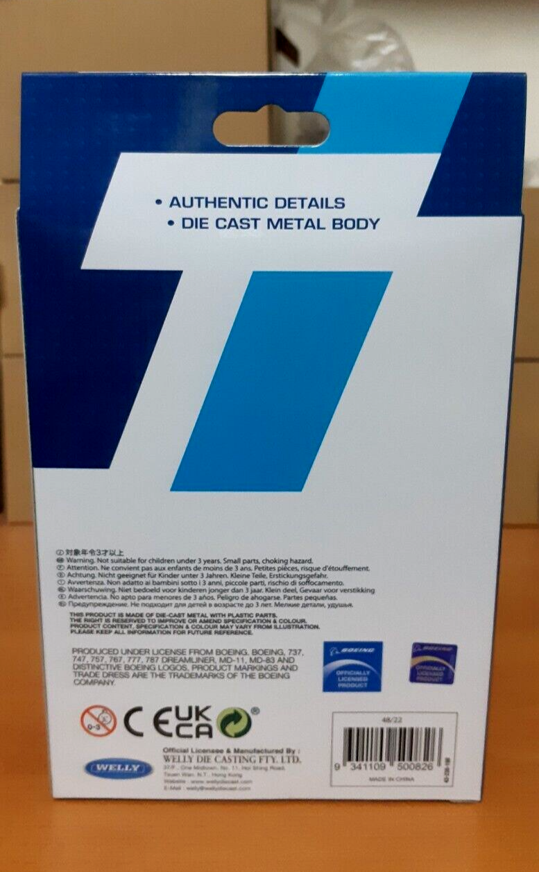 Welly Boeing 787 Aviation Airways Kids Model Diecast Plane Toy 1 400 ...