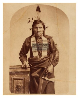 EAGLE ELK SIOUX WARRIOR IN LITTLE BIG HORN NATIVE AMERICAN BATTLE 8X10 ...