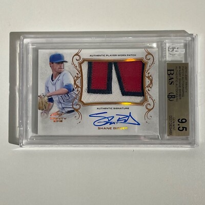 SHANE BIEBER - 2018 Leaf Trinity RPA AUTOGRAPH - BGS/BAS 9.5 / 9 AUTO ...