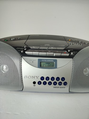 Sony CFD-S500 Boombox Tape CD Radio Player Vintage Media Player 90s 00s ...